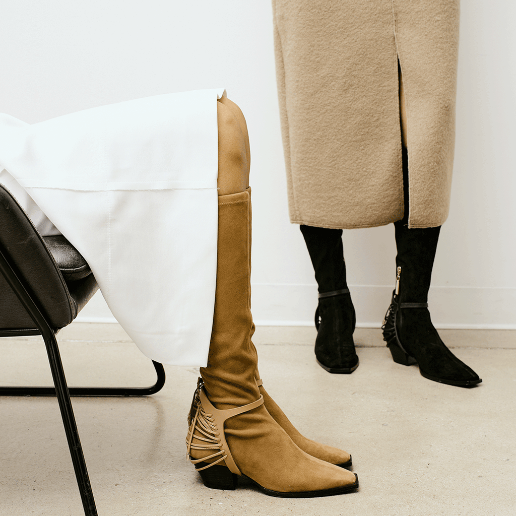 Cara Tall Knee High Boot in Moc Brown – DANIELLA SHEVEL